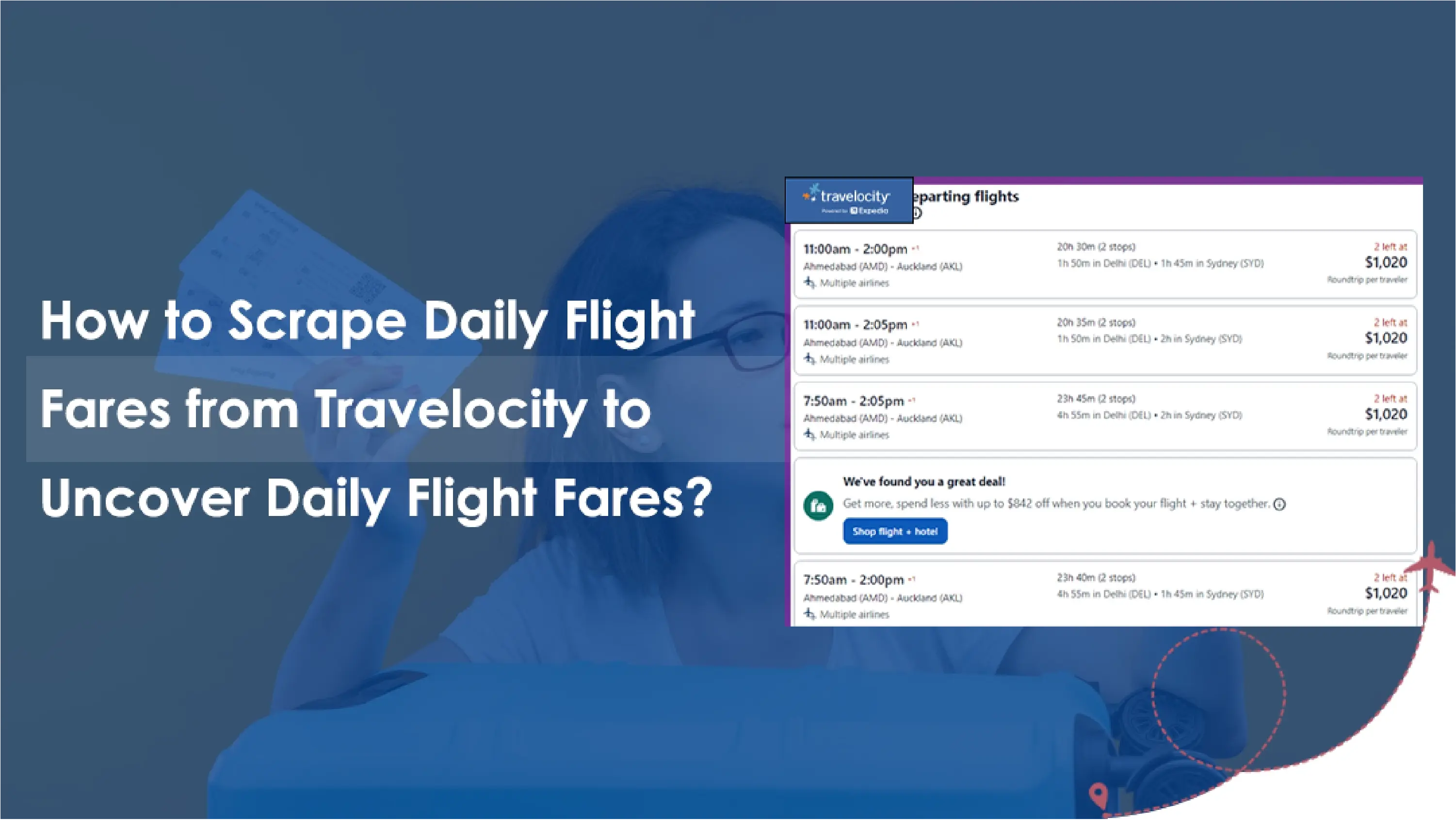 Scrape Daily Flight Fares from Travelocity to Uncover Trends