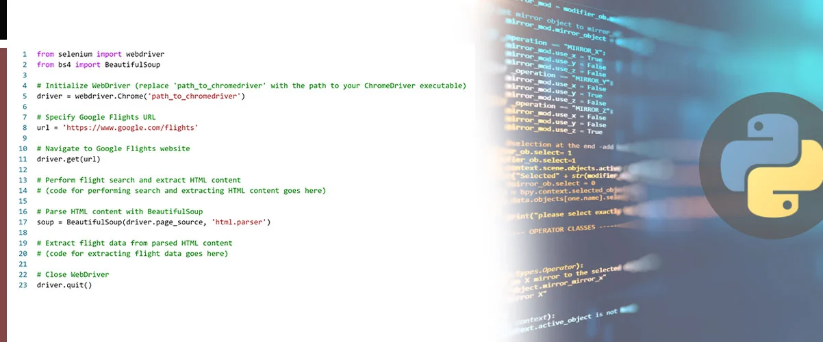 Scrape Google Flights Data Using Python