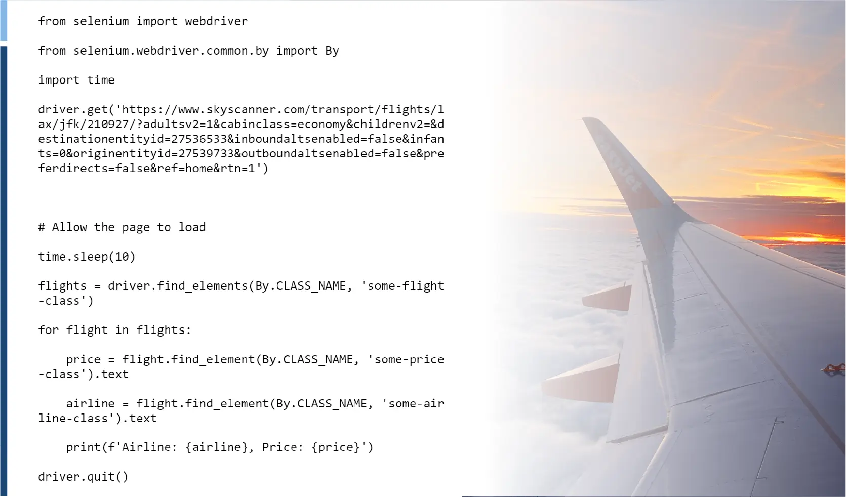 Get the Best Travel Plan by Scraping Skyscanner Flights Data