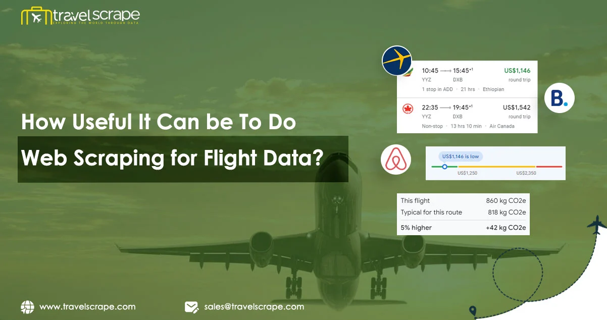 Usefulness of Web Scraping for Flight Data