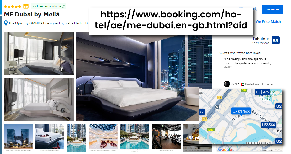 Web Scraping Hotel Names, URLs, Room Counts, and Locations