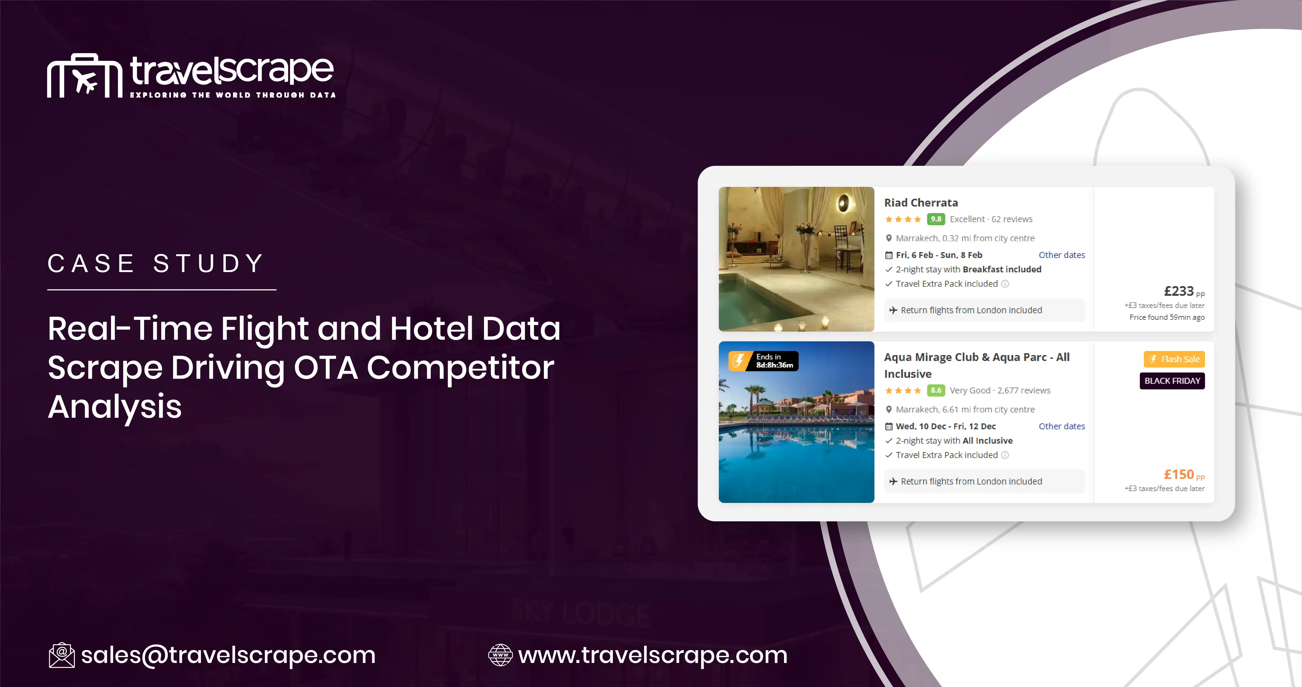 Real-Time Flight and Hotel Data Scrape for Competitor Analysis