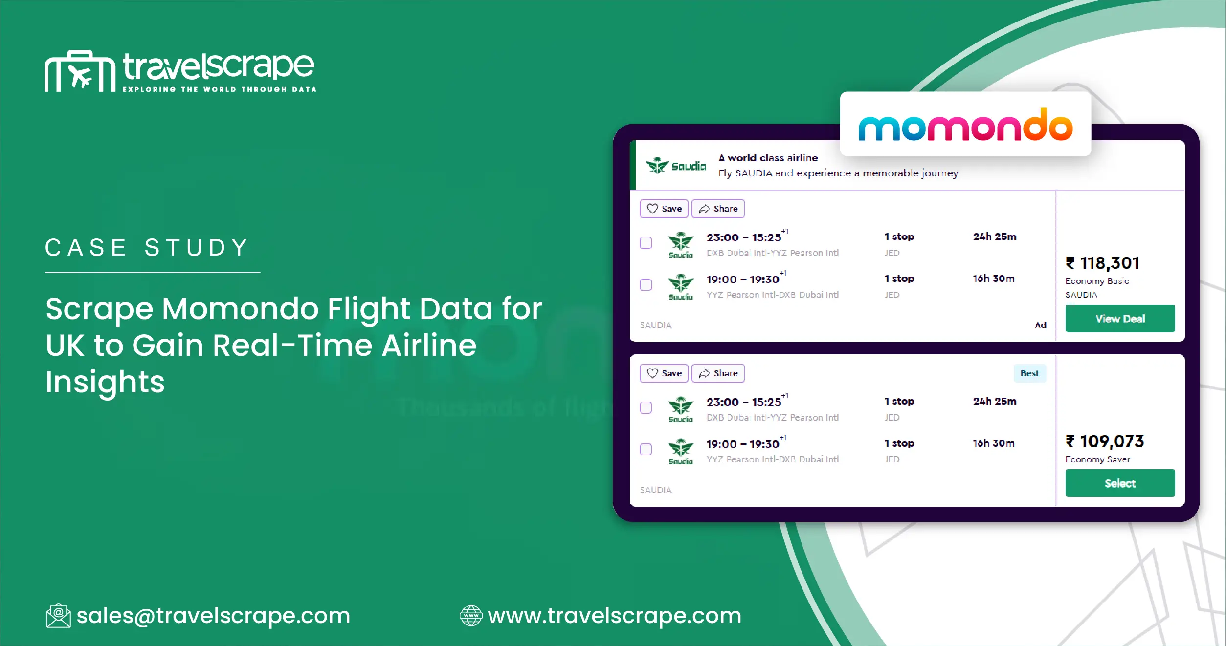 Scrape Momondo Flight Data for UK for Airline Insights