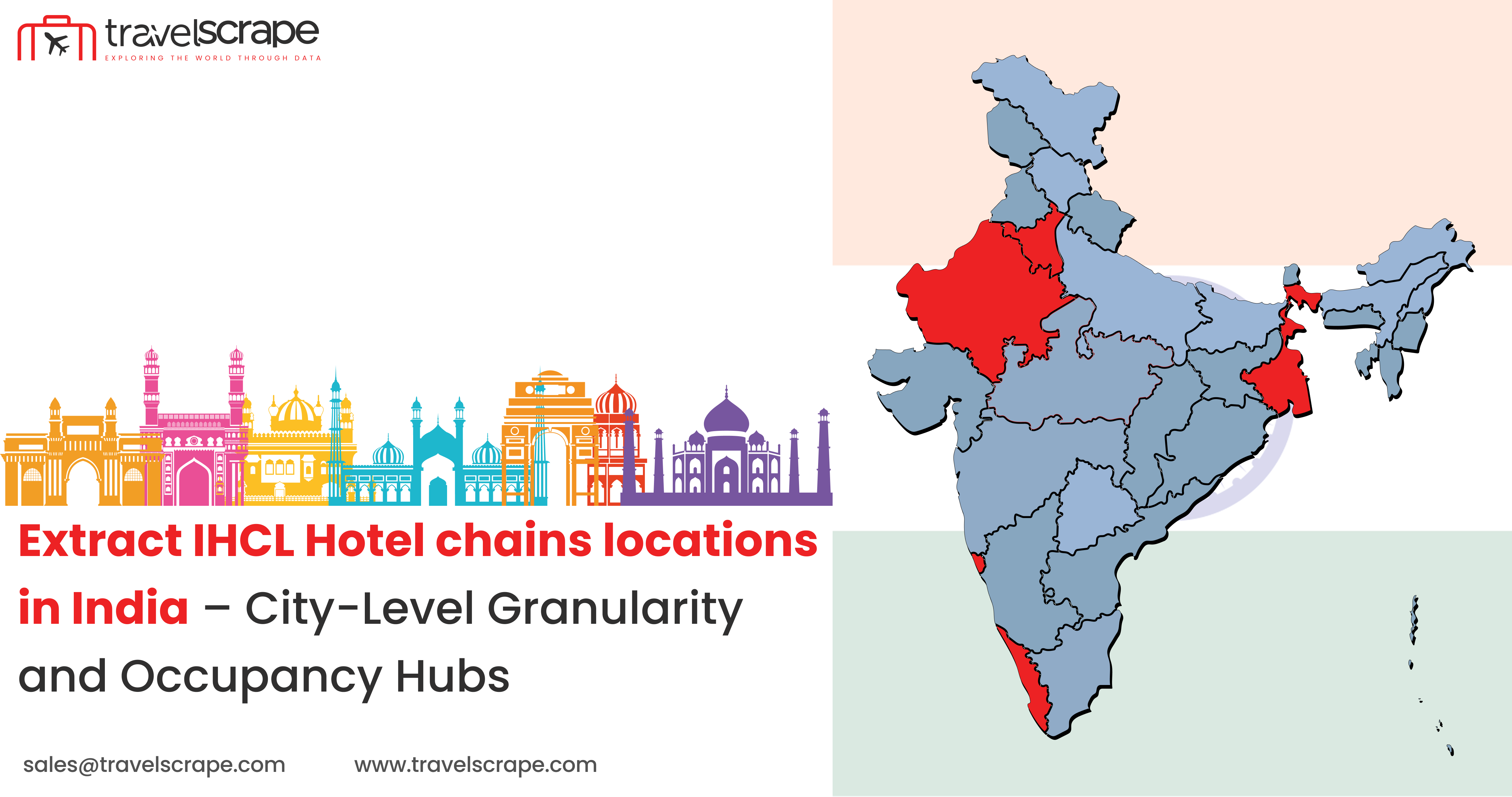Extract IHCL Hotel chains locations in India