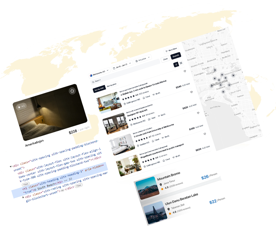 Travel Scraping API -Travel Data Extraction API Services
